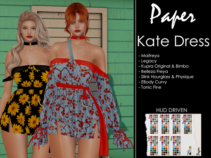 Second Life Marketplace - Paper. - Kate Dress